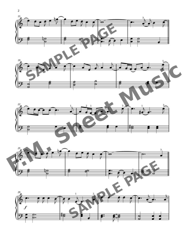 Crab (Easy Piano) By Weezer - F.M. Sheet Music - Pop Arrangements by Jennifer Eklund